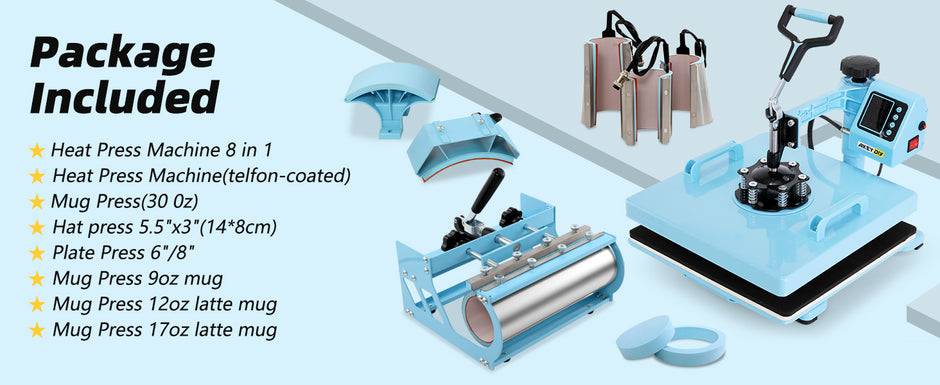 AKEYDIY 8-in-1 Heat Press Machine 15x15 – Akeydiy