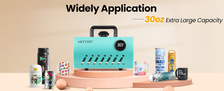 AKEYDIY 600W Tumbler Heat Press | 12-30oz Sublimation Press Machine ...